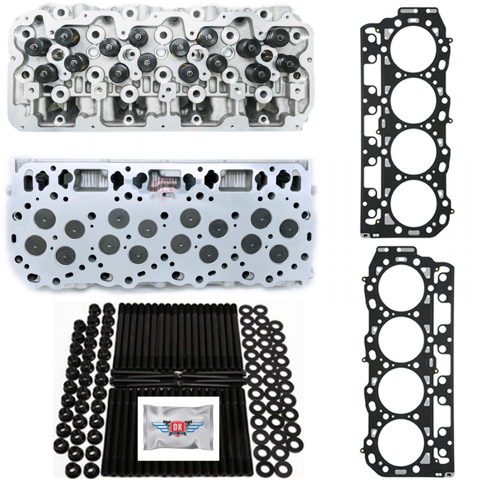 New LML Duramax Cylinder Heads w/ Aftermarket Studs & Head Gaskets